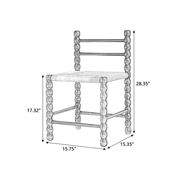 Dakota Fields Solid back side Chair(Set of 2) | Wayfair