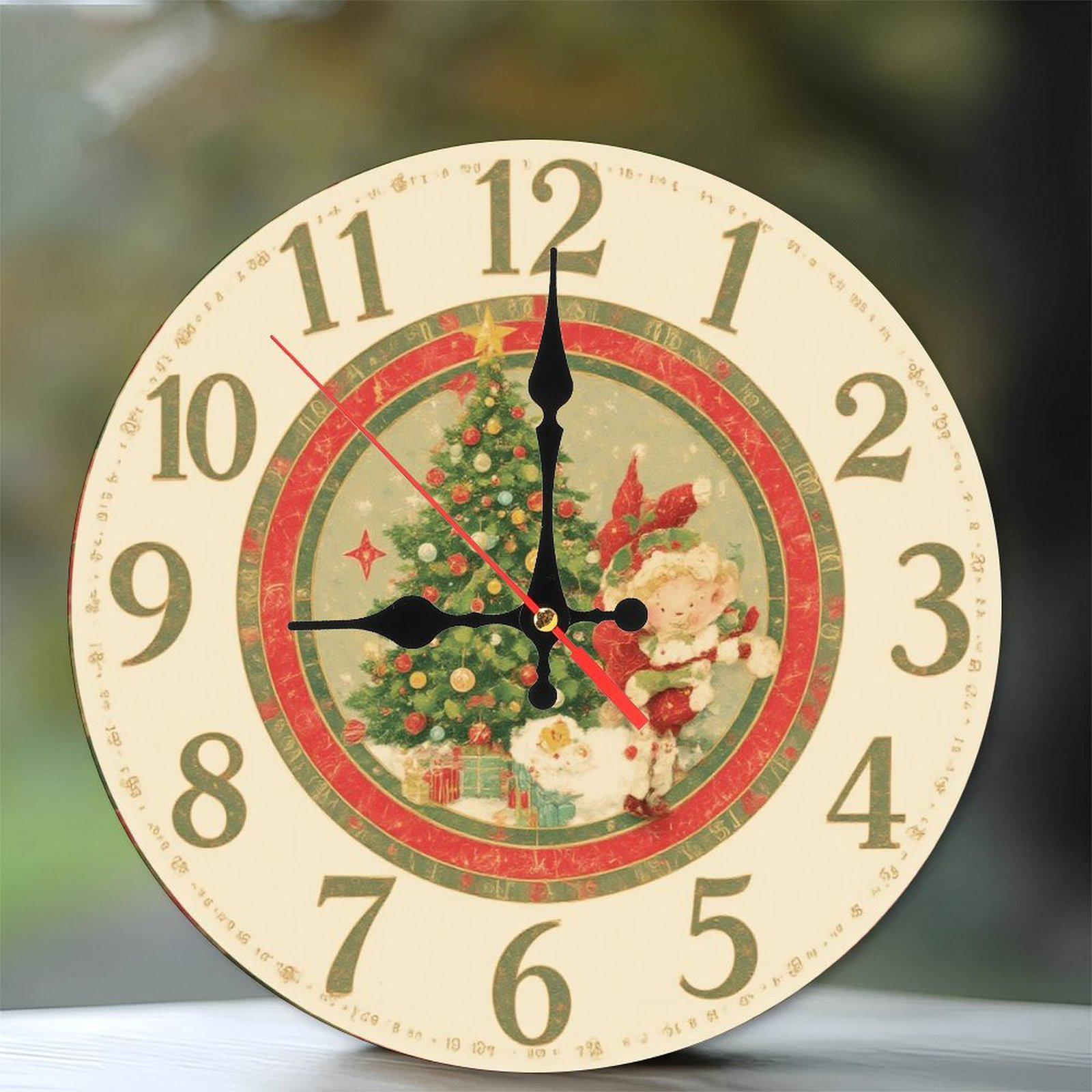Ophelia & Co. 10'' Round MDF Wall Clock with Silent Quartz Movement and ...