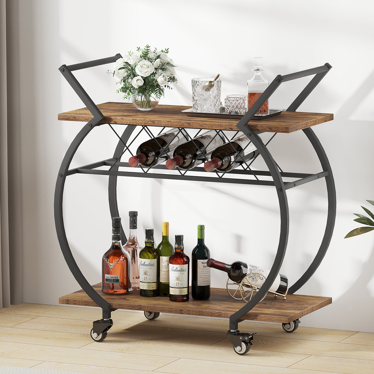 17 Stories Marissa Bar Cart & Reviews | Wayfair