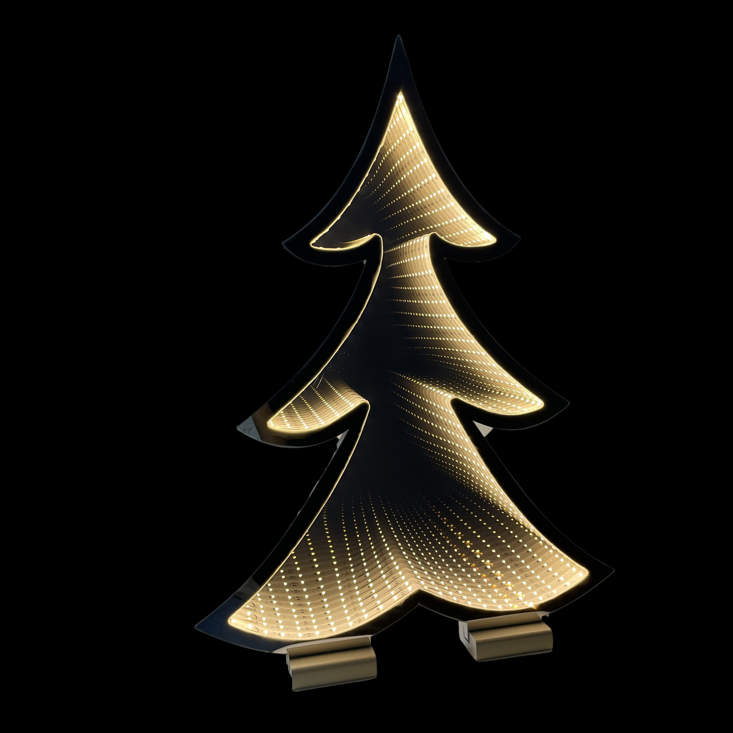 The Holiday Aisle® 24" Standing Infinity Tree With Wooden B | Wayfair