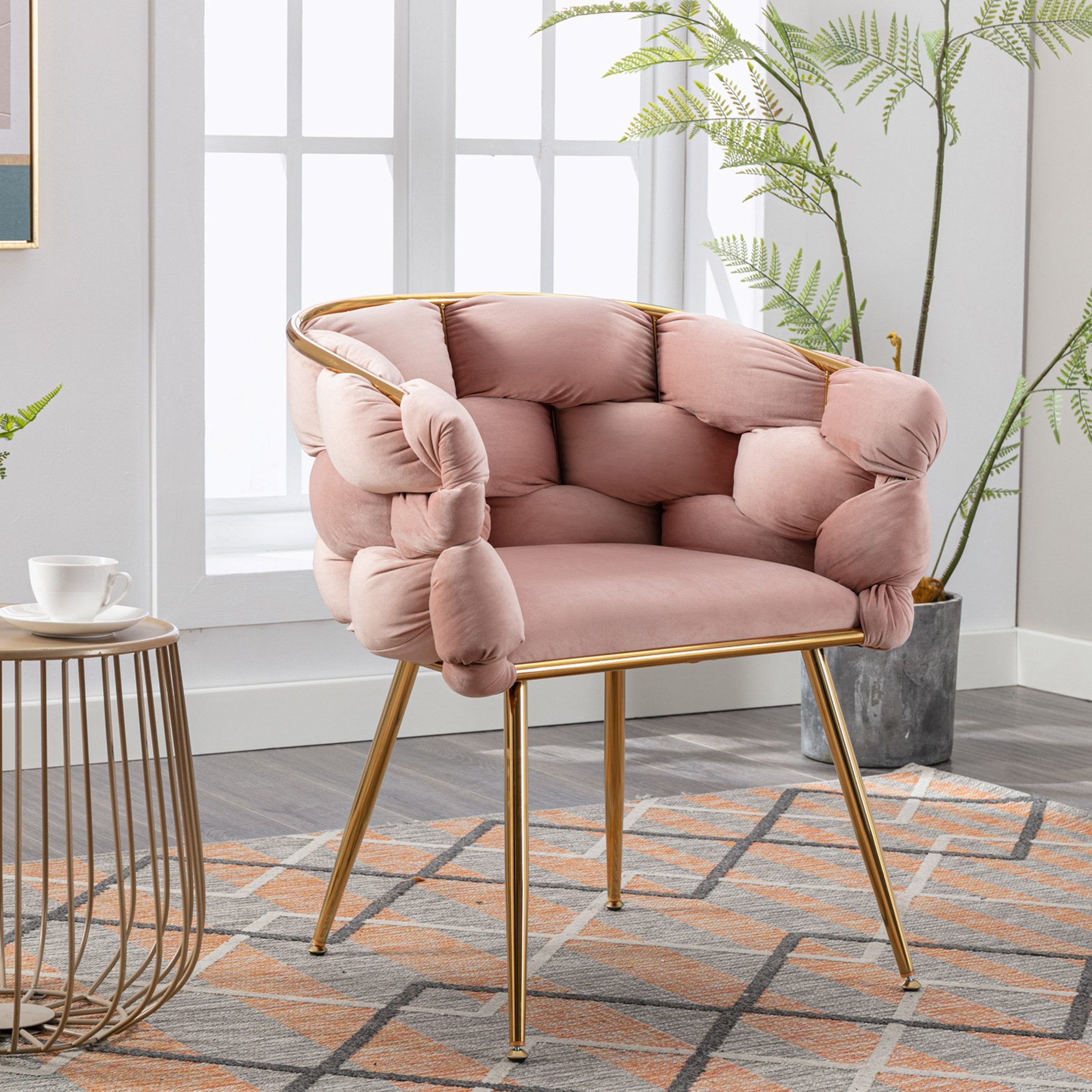 Mercer41 Coreyon 28.7'' Wide Tufted Velvet Club Chair - Wayfair Canada