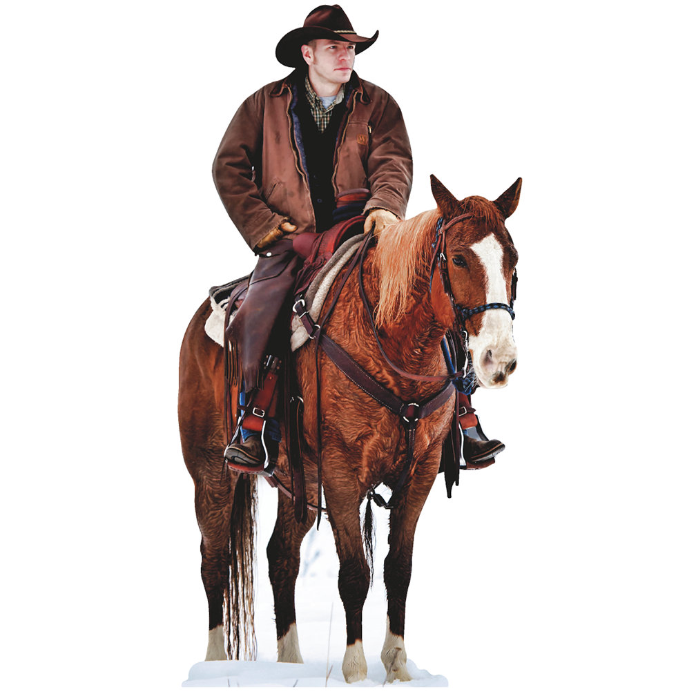 Wet Paint Printing Cowboy On Horse Western Yellowstone Montana ...