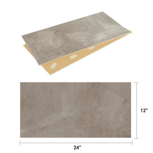 Decoraport 12" x 24" Vinyl Wall Paneling in Classic Stone | Wayfair