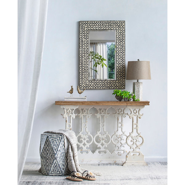 Dakota Fields Capiz Shell Handmade Accent Wall Mirror & Reviews | Wayfair
