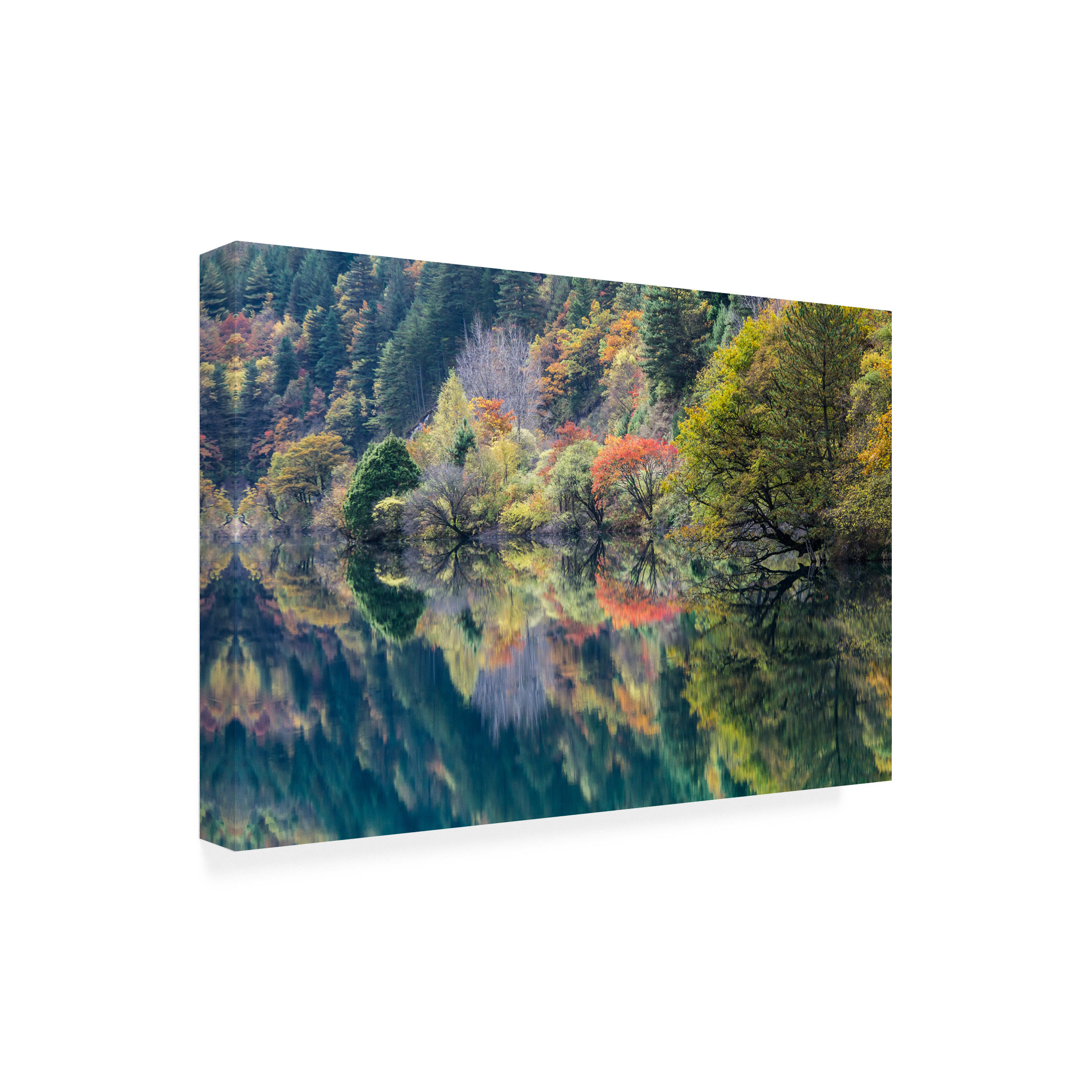 Trademark Fine Art Modern & Contemporary Double Fall On Canvas by Dorit ...