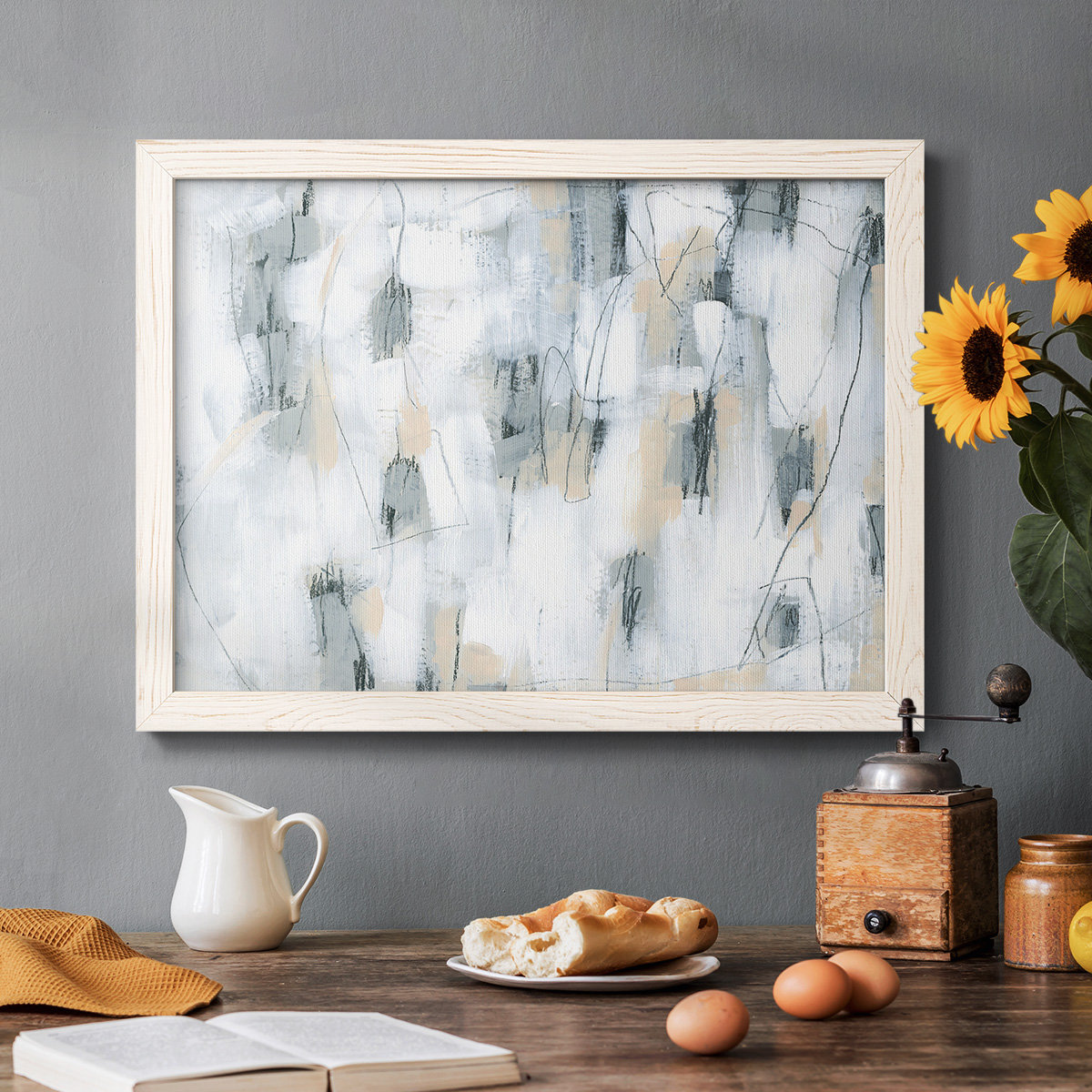 Wrought Studio™ Stone Hatchmarks II - Single Picture Frame Print on ...