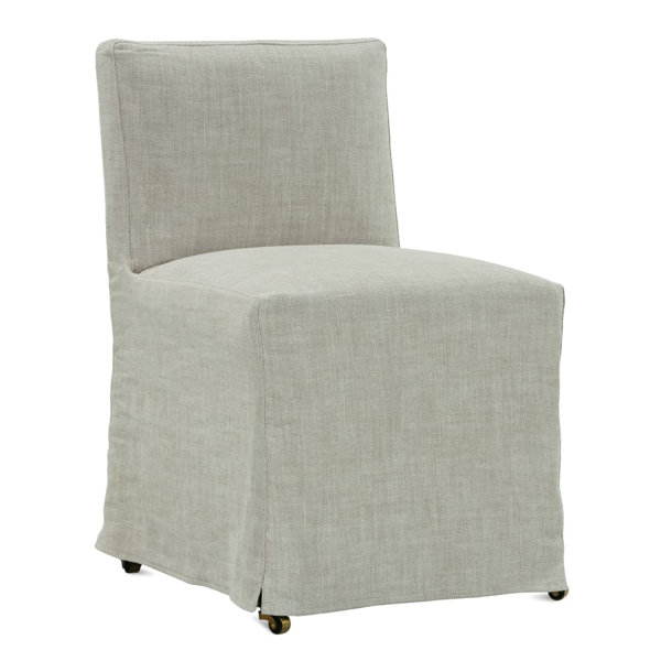 Rowe Furniture Odessa Dining Armless Chair With Slipcover And Castered ...