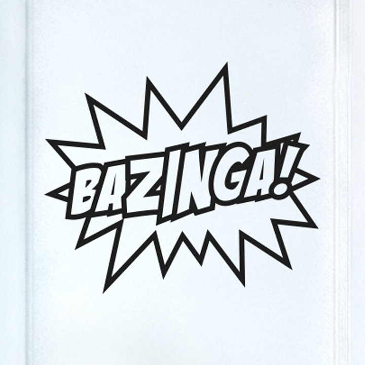 East Urban Home Bazinga Sheldon Quote from the Big Bang Theory Door ...