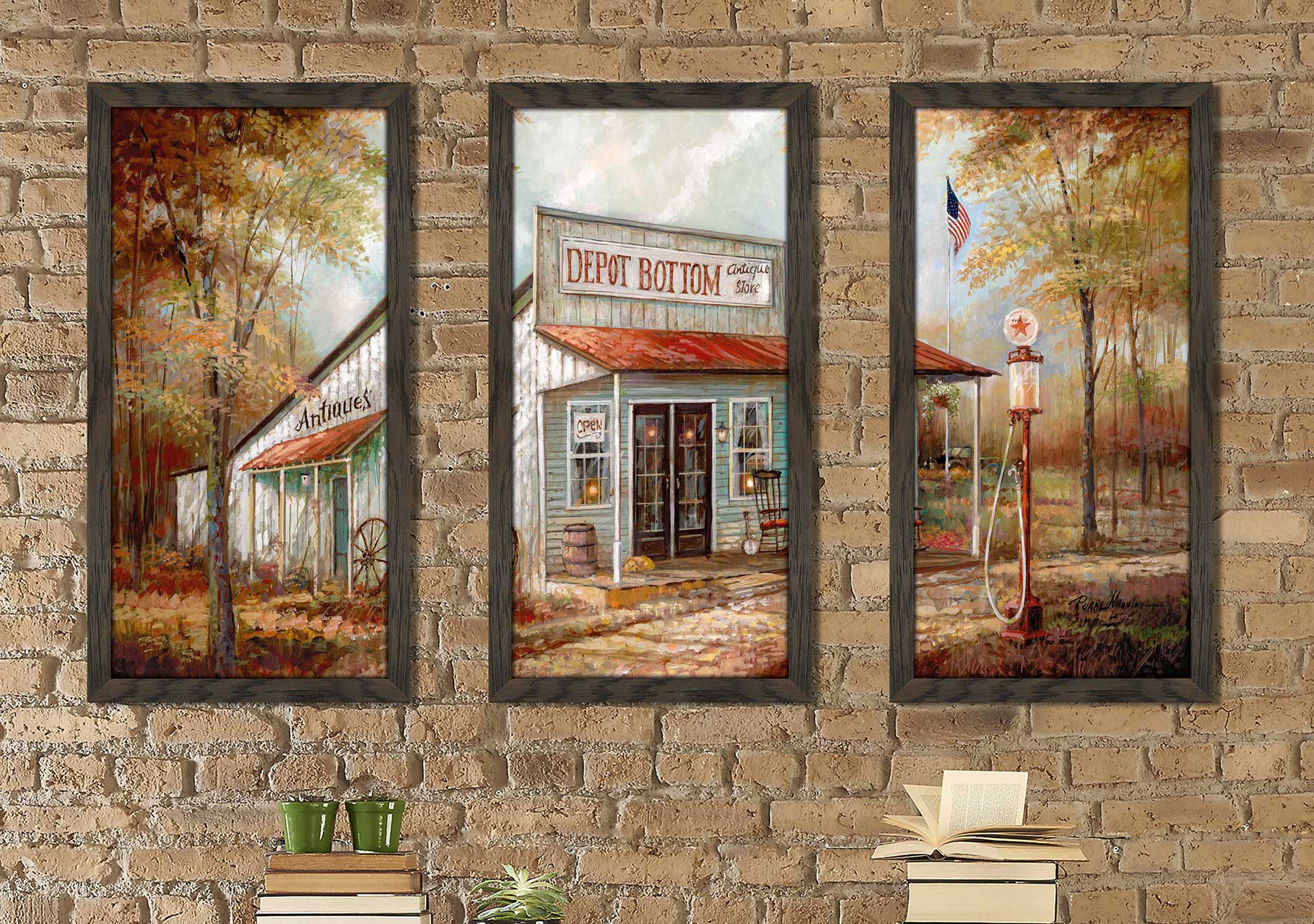 Winston Porter 'Depot Bottom' Oil Painting Print Multi-Piece Image ...