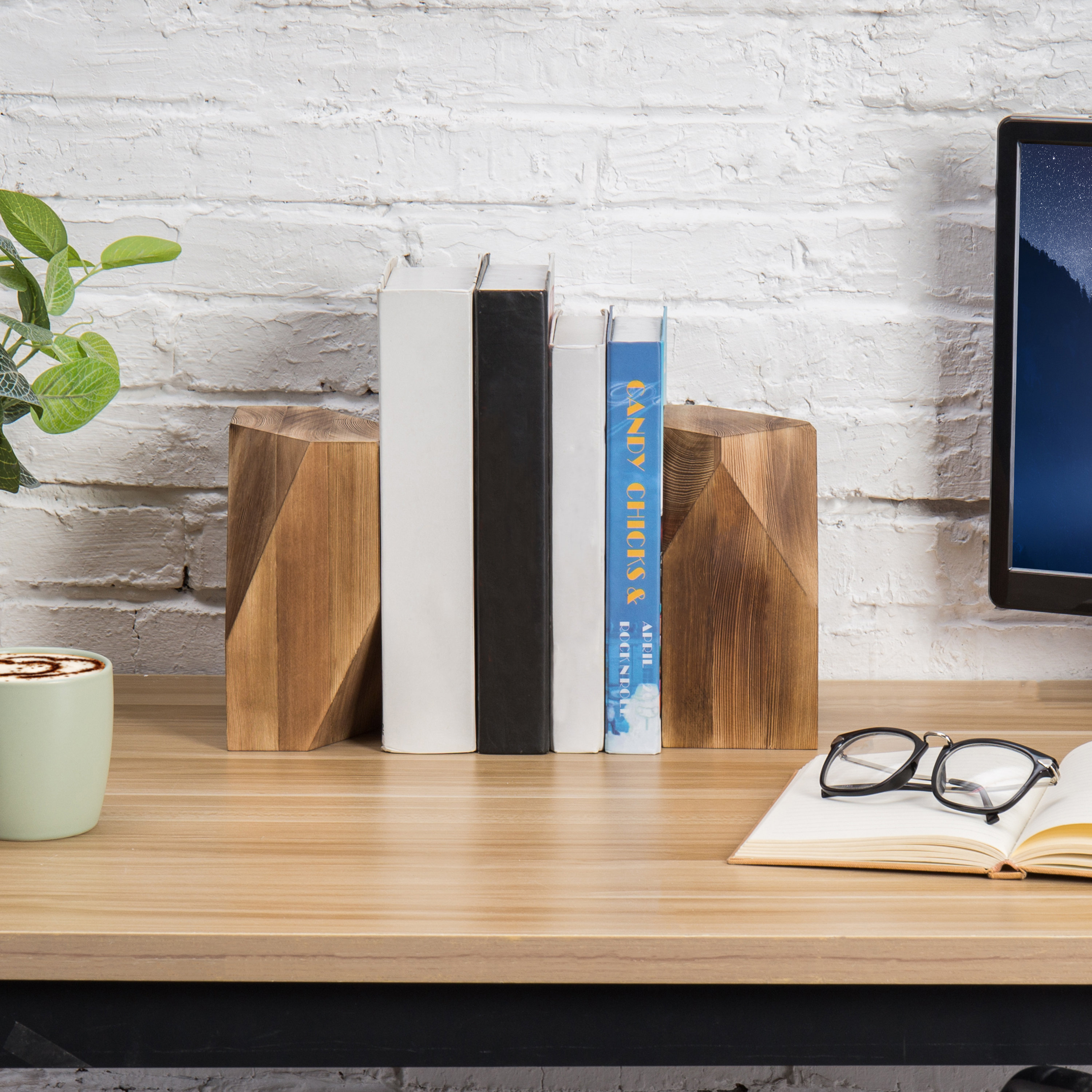 Corrigan Studio® Geometric Bookends & Reviews | Wayfair