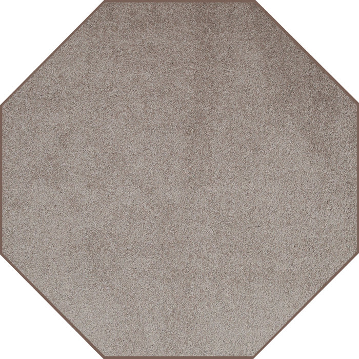 Ebern Designs Solid Color Octagon Shape Area Rugs Beige Octagon | Wayfair