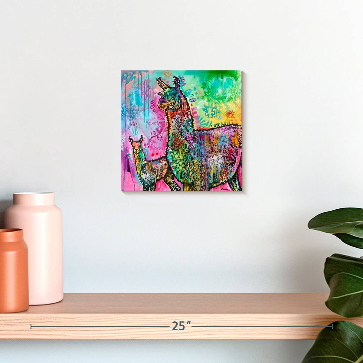 Ebern Designs Brampt Psychedelic Llama | Wayfair