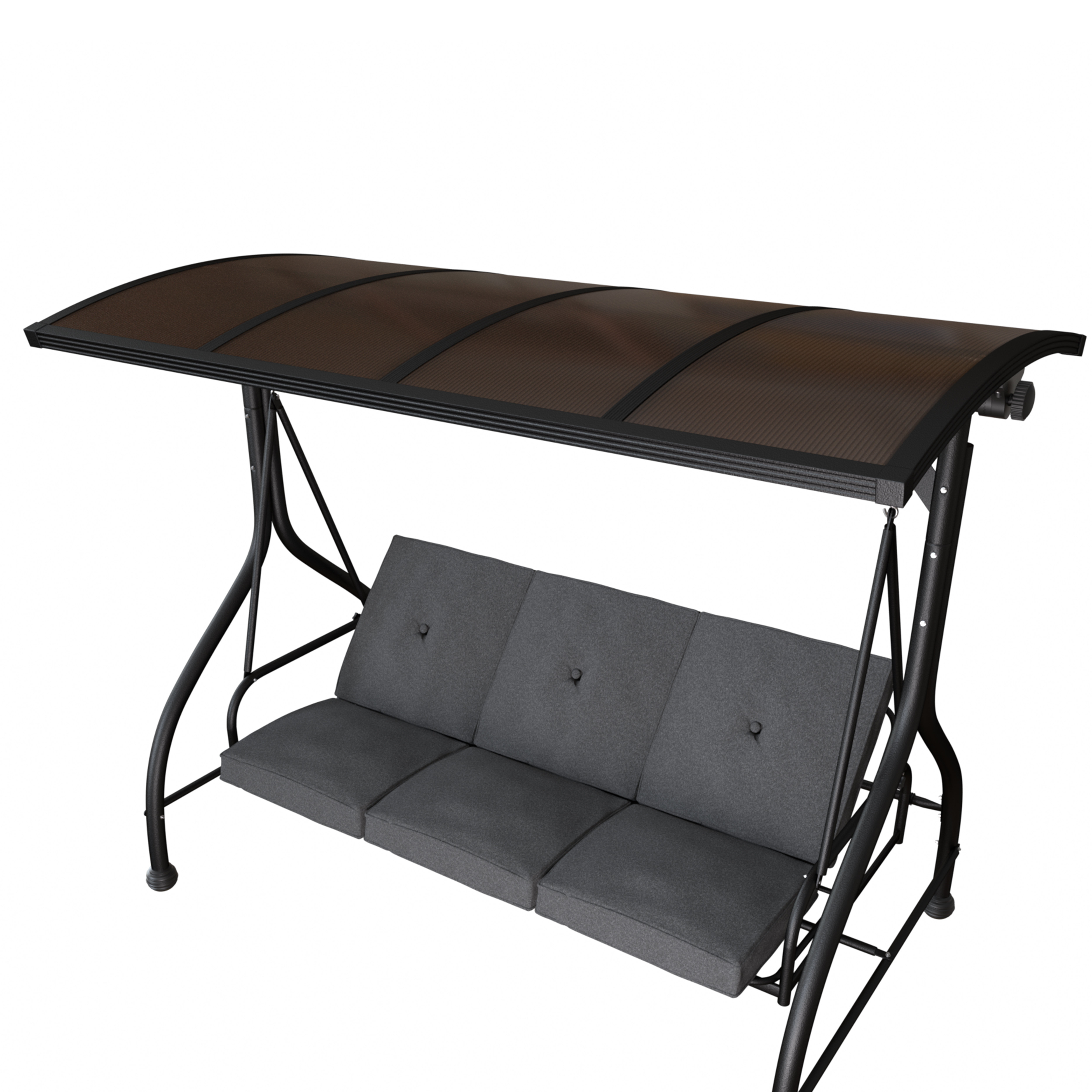 Arlmont & Co. 3-person Porch Swing With Canopy - Wayfair Canada