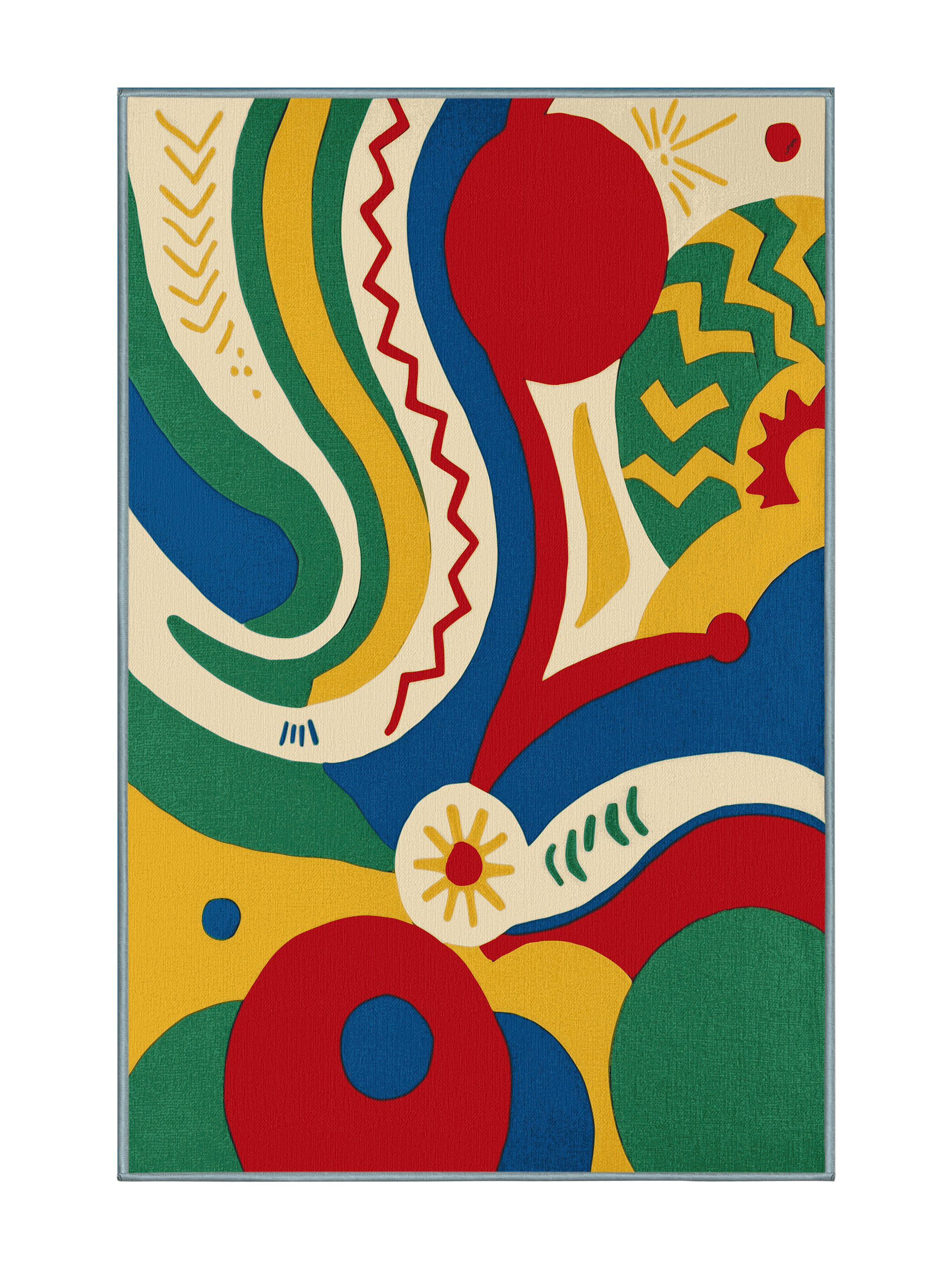 Wrought Studio™ Dazzling Doodle Rug | Wayfair