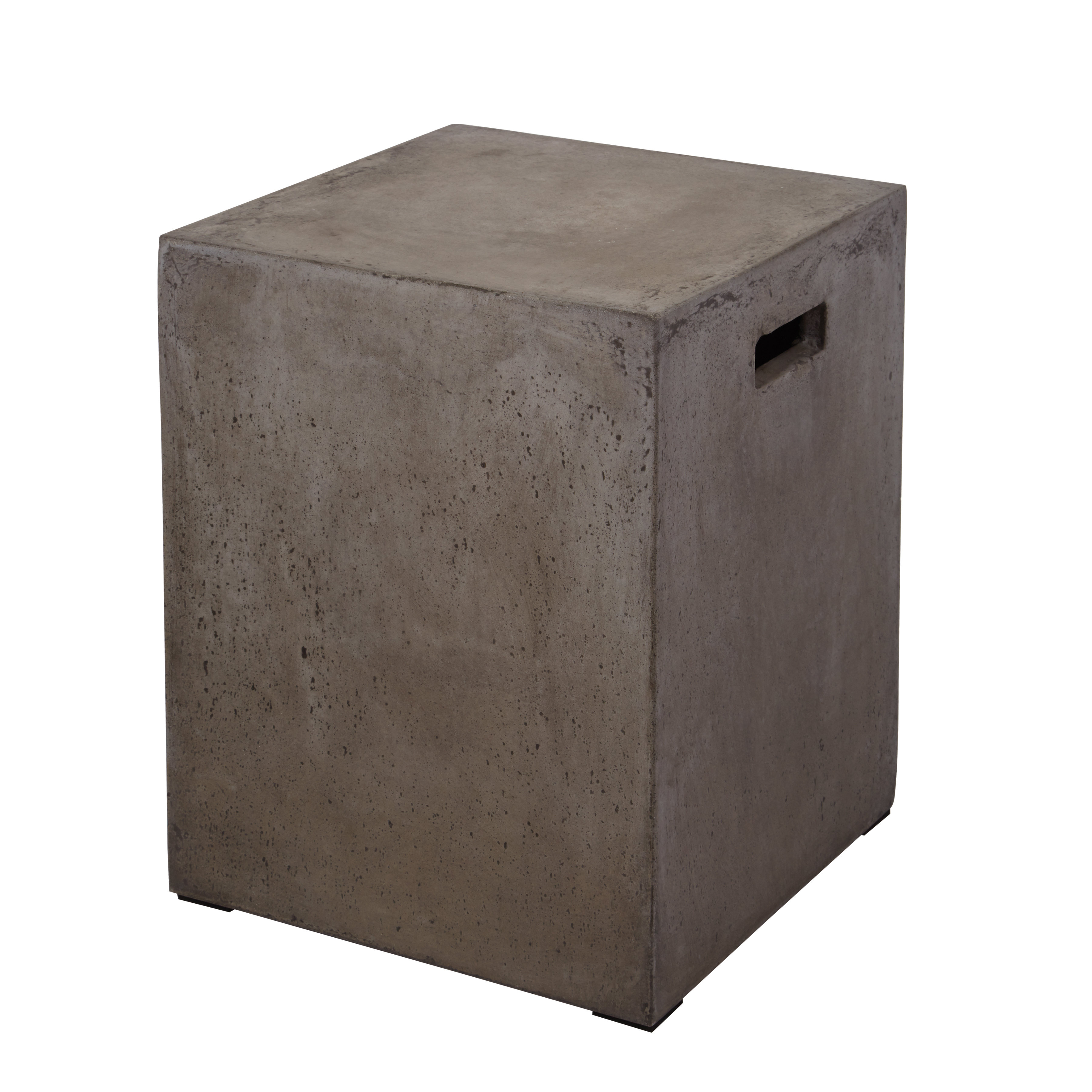 17 Stories Posley Concrete Accent Stool & Reviews | Wayfair