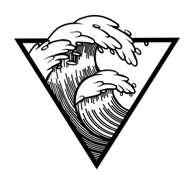 World Menagerie Waves Modern Metal Wall Decor | Wayfair