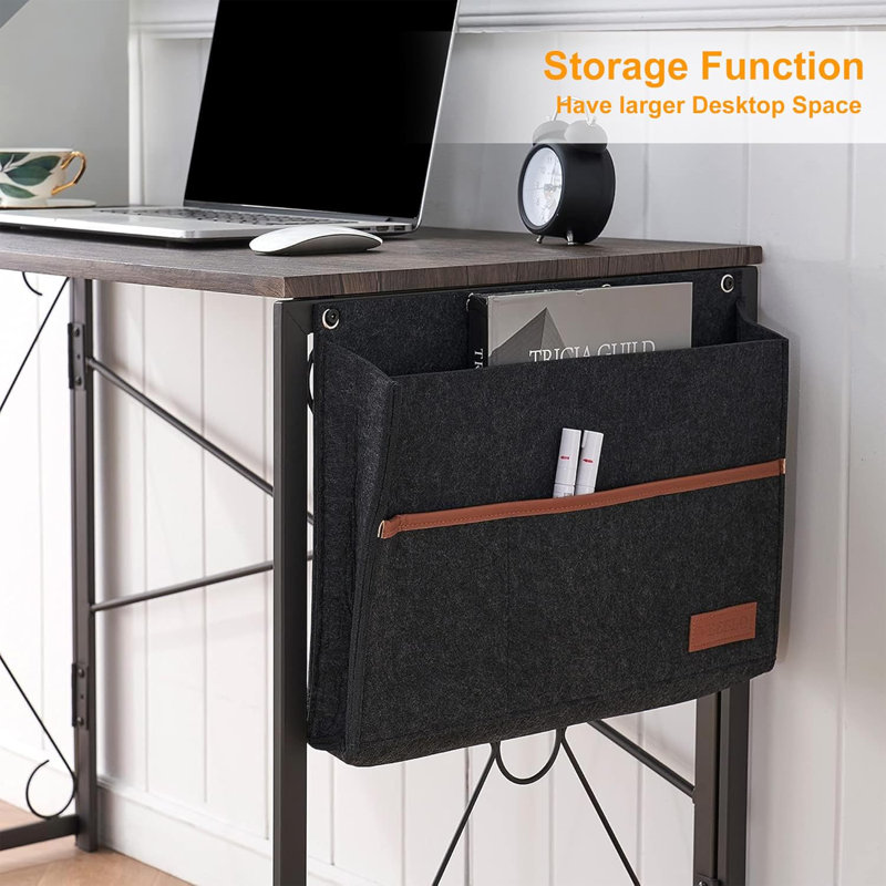 YESCAD 39 Inch Folding Desk Simple Assembly | Wayfair