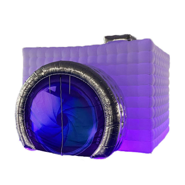 YYBUSHER Inflatable Photo Booth Camera-shaped Tent with LED Light ...