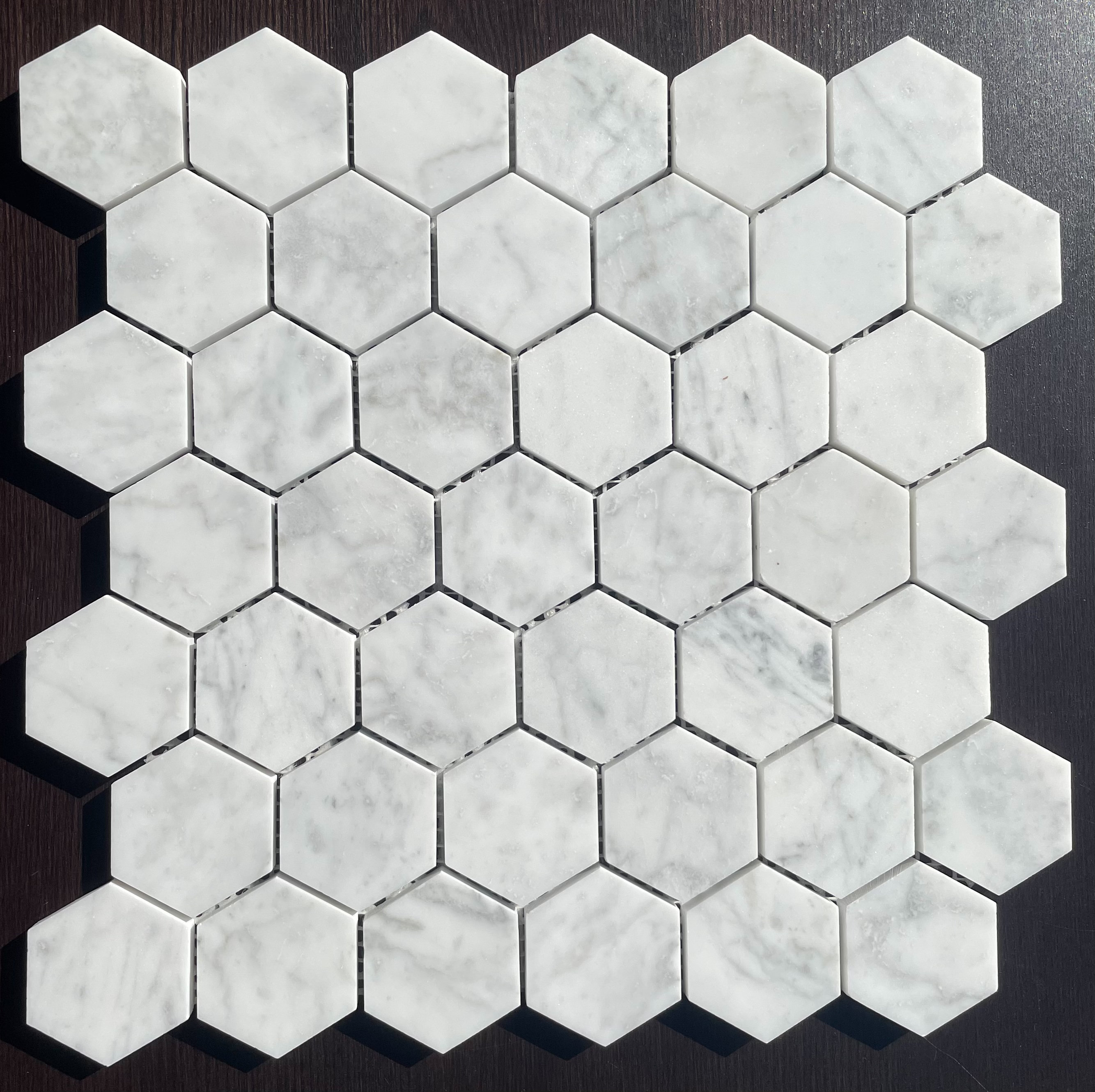 Mango Tile 2" x 2" Marble Honeycomb Mosaic Wall & Floor Tile | Wayfair