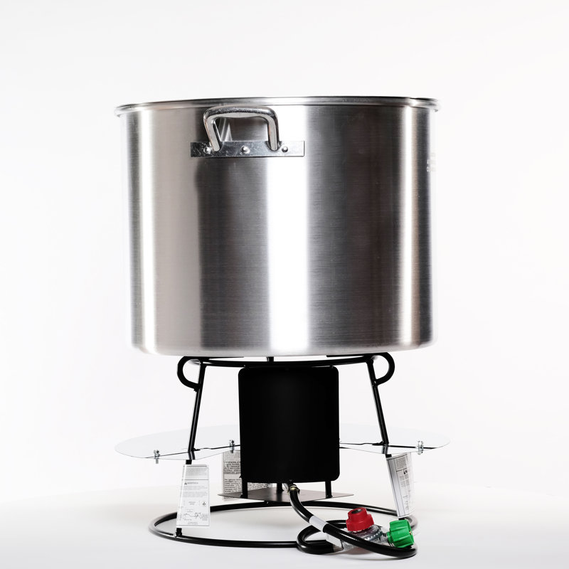 King Kooker 1-Burner Propane Outdoor Cooker Kit with 90-Quart Aluminum ...