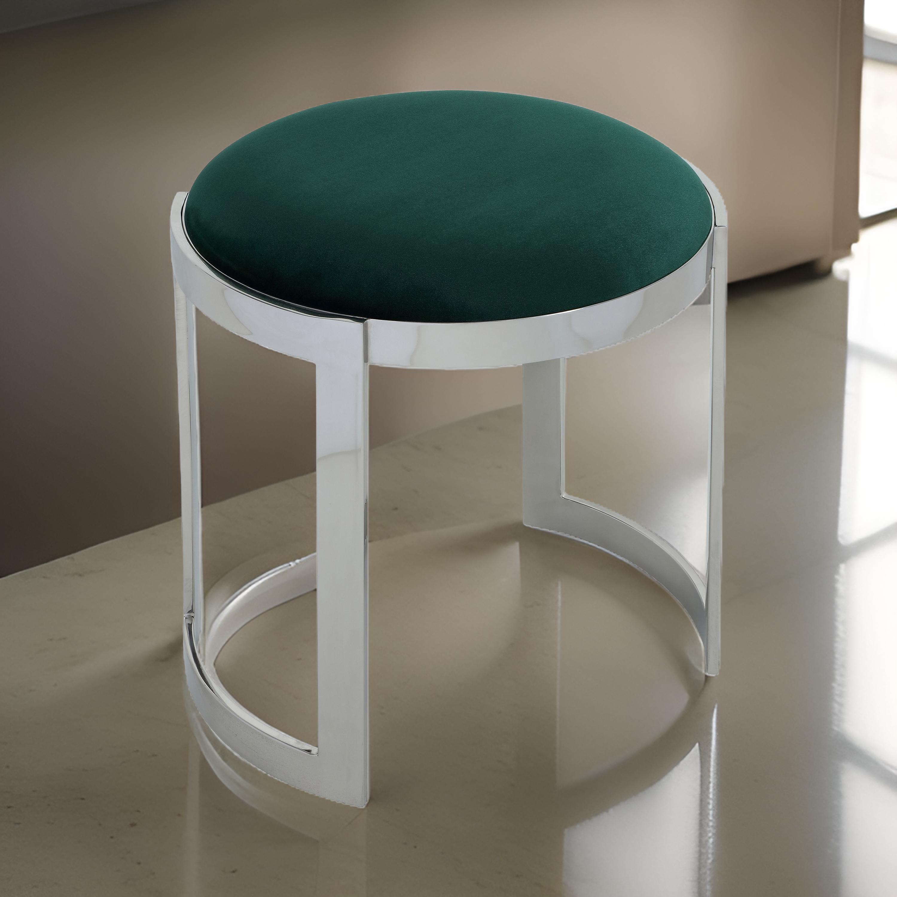Everly Quinn Stainless Steel Accent Stool | Wayfair