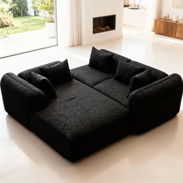 Ivy Bronx Cloud Sectional Couch In Two Boxes, Compressed Modular ...
