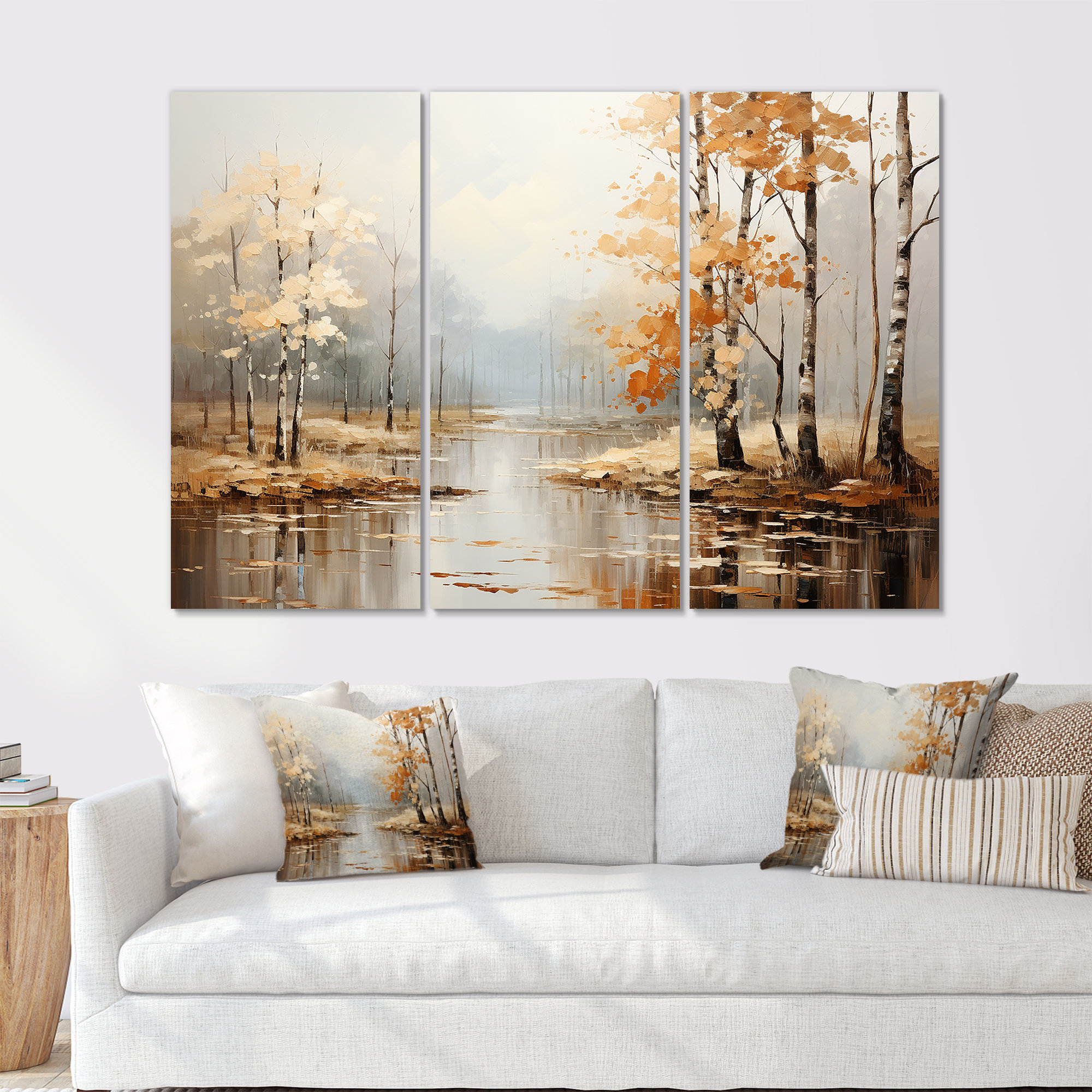 Millwood Pines Mystic Nostalgia Autumn Forest - Forest Canvas Wall Art ...