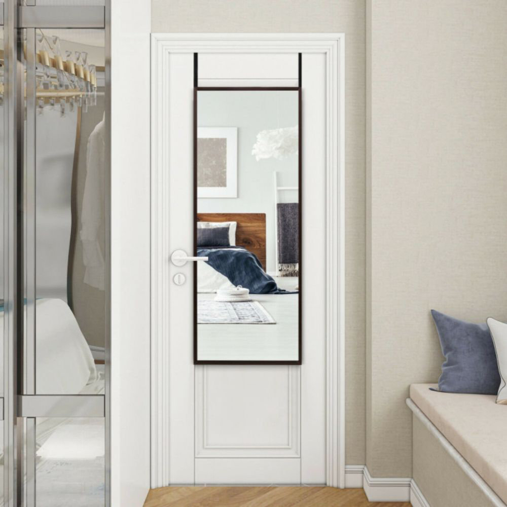 Ebern Designs 42.5 X 14 Inch Full Length Metal Door Mirror With ...