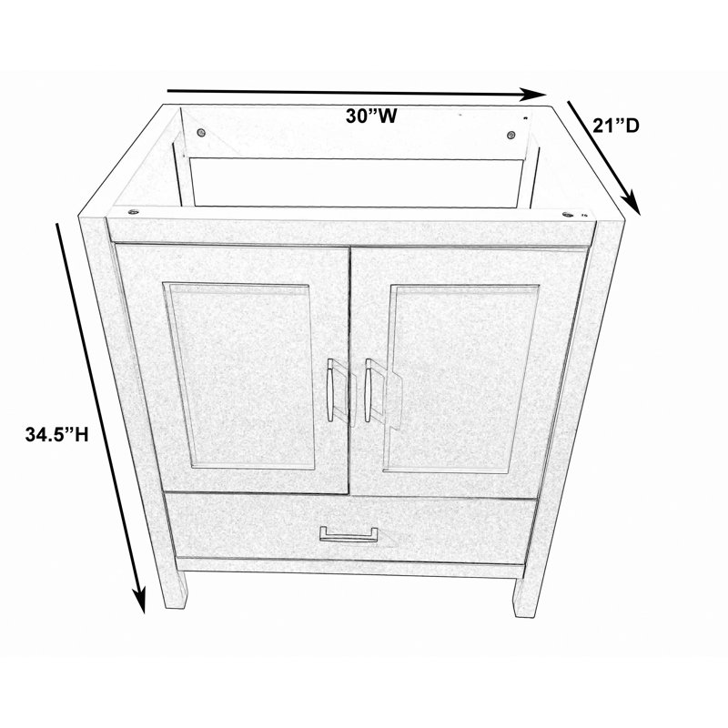 Niturra CATALINA 30'' Single Bathroom Vanity Base Only | Wayfair