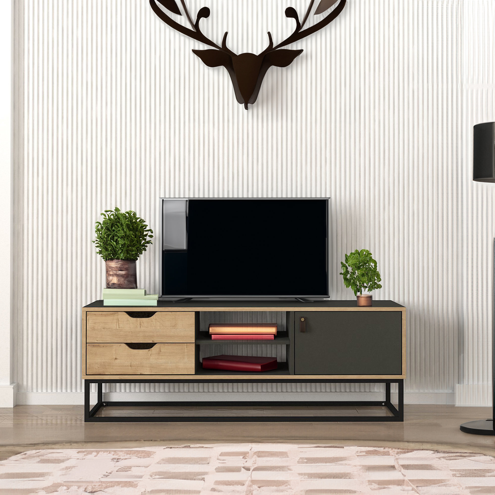 East Urban Home 59.06'' Media Console - Wayfair Canada
