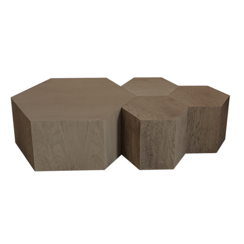 Hammers and Heels Solid Wood Block Coffee Table | Wayfair