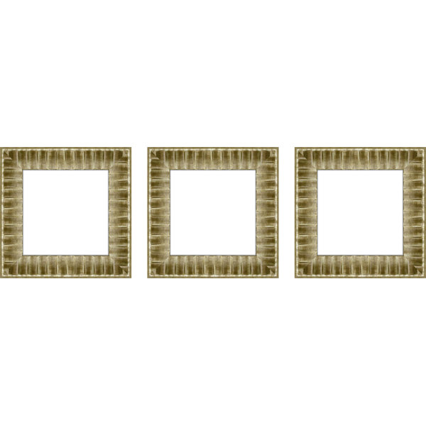 Bungalow Rose Metal Picture Frame - Set of 3 | Wayfair