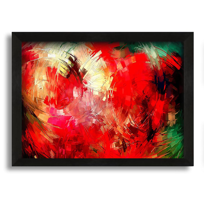 Ivy Bronx Abstract Swirl Design - Picture Frame Graphic Art on Canvas ...