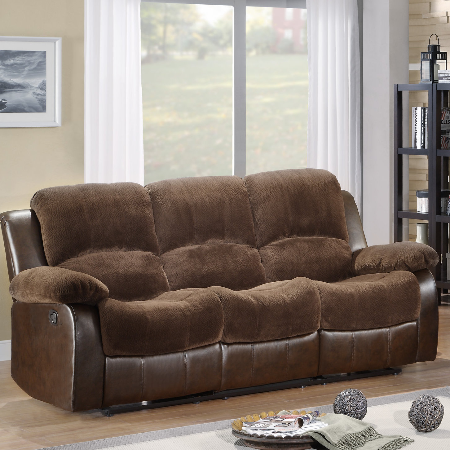 Red Barrel Studio® Welling 83" Pillow Top Arm Reclining Sofa & Reviews ...