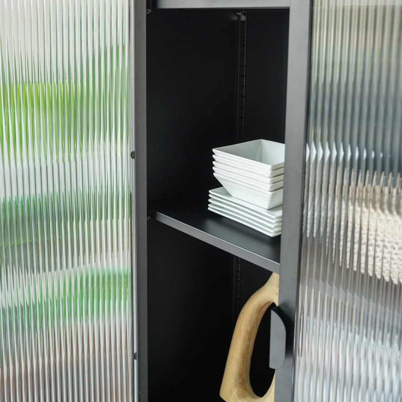 Latitude Run® Emaje 31.5'' Wide 4 - Shelf Storage Cabinet | Wayfair