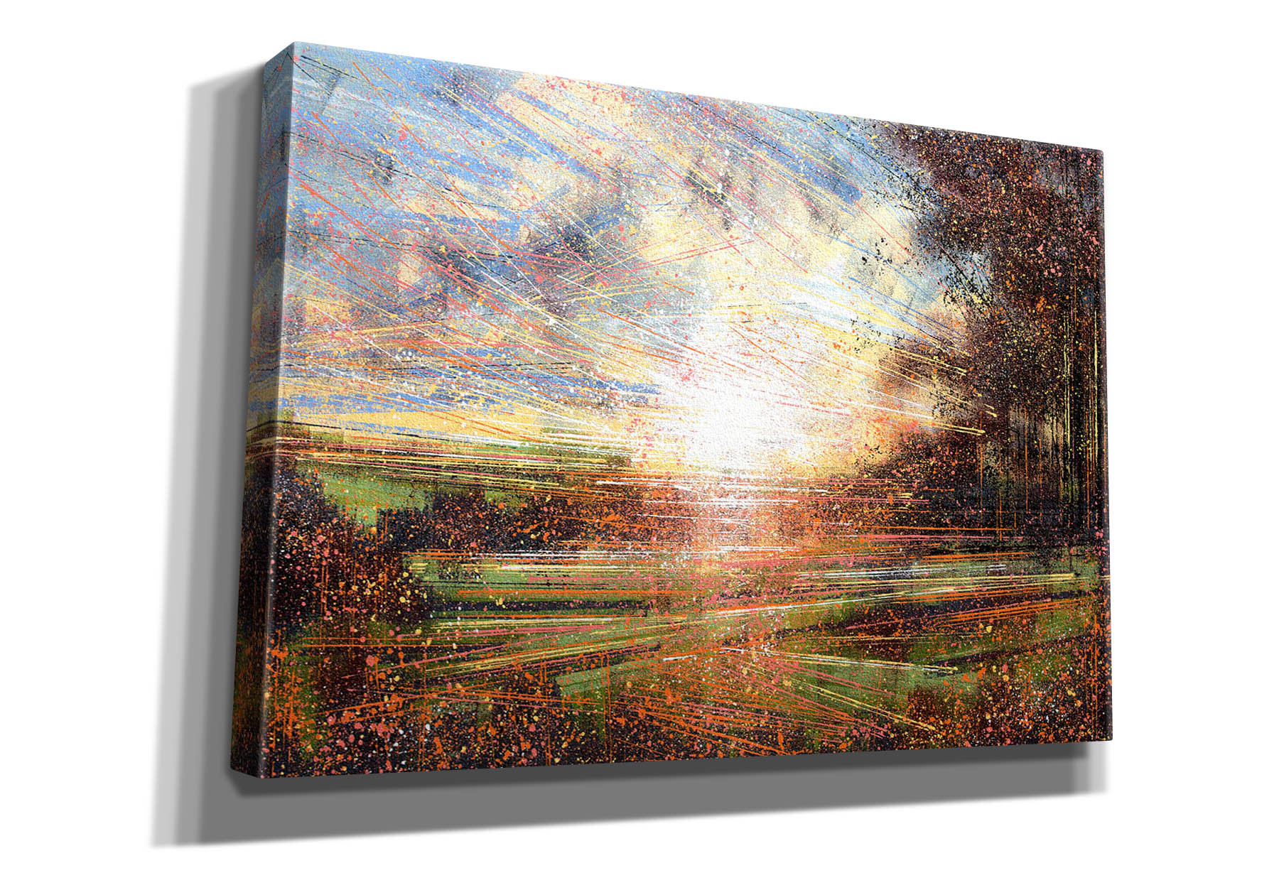 Wrought Studio™ " Autmn Meadow At Sunset " by Marc Todd | Wayfair