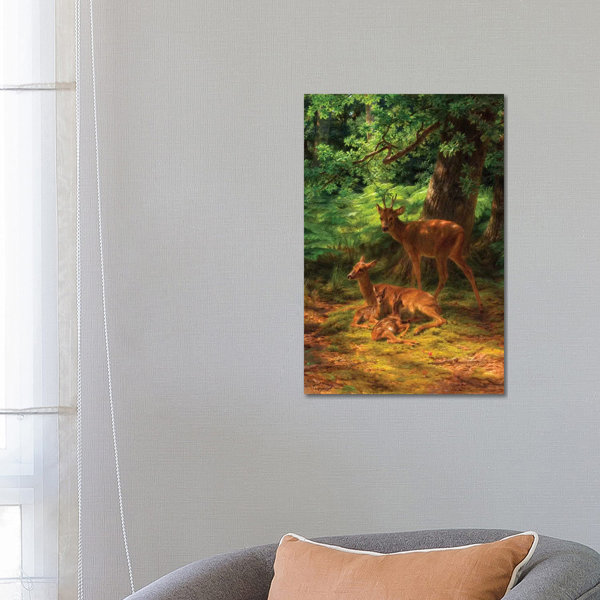 Union Rustic Deer In Repose, 1867 by Rosa Bonheur - Wrapped Canvas Art ...