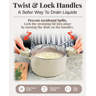 Gotham Steel Stock Multipurpose Pasta Pot with Strainer Lid & Twist and ...