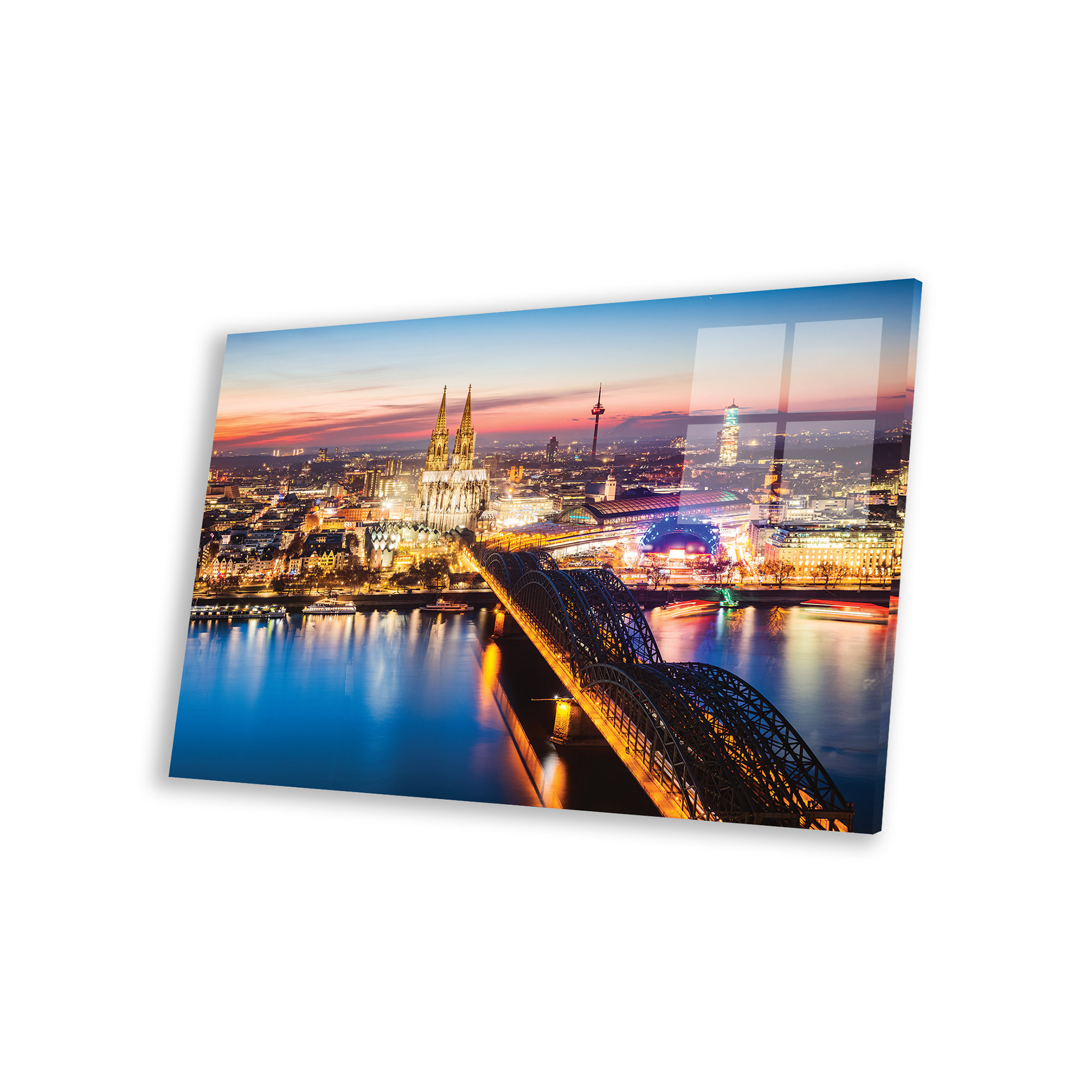 Latitude Run® Cologne Skyline, Germany II Print On Acrylic Glass ...