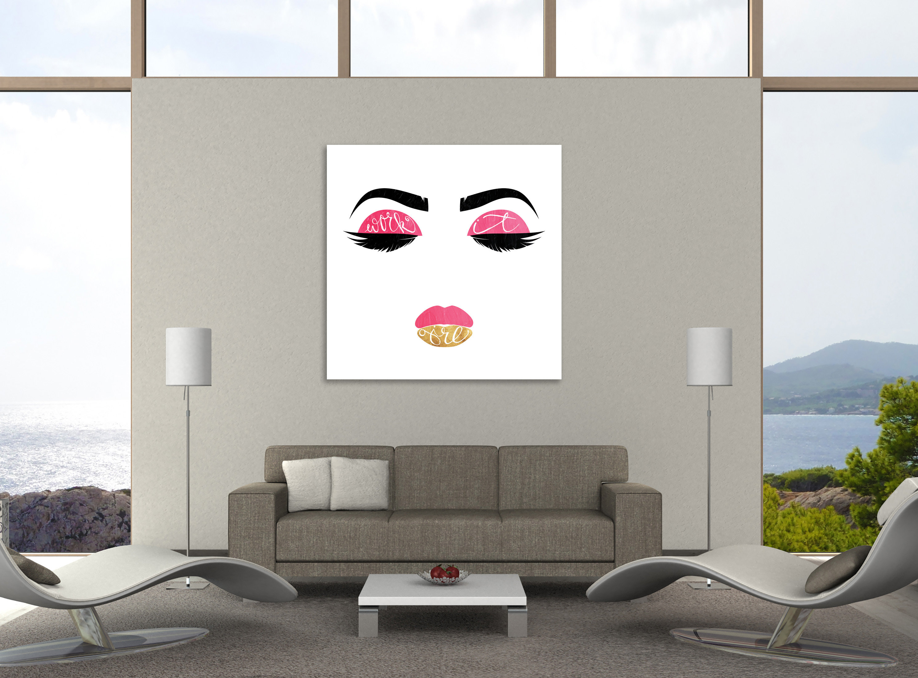 Everly Quinn "Work It Girl" Gallery Wrapped Canvas By Jace Grey | Wayfair