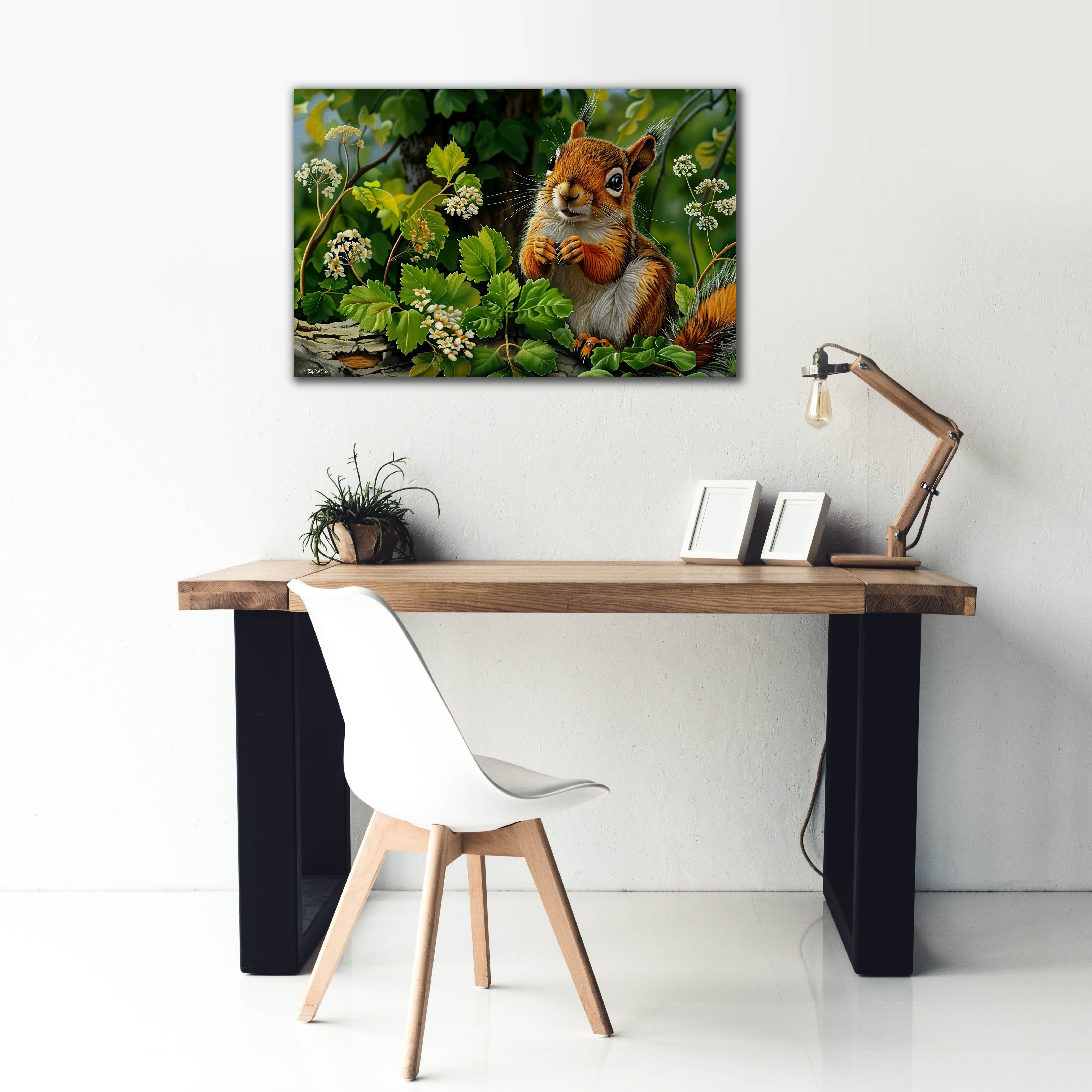 Epic Graffiti 'Squirrel Among The Leaves' by Momart Canvas Wall Art ...