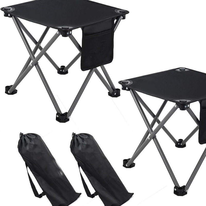 17 Stories Folding Camping Stool 2 Pack, Portable Stool for Outdoor ...