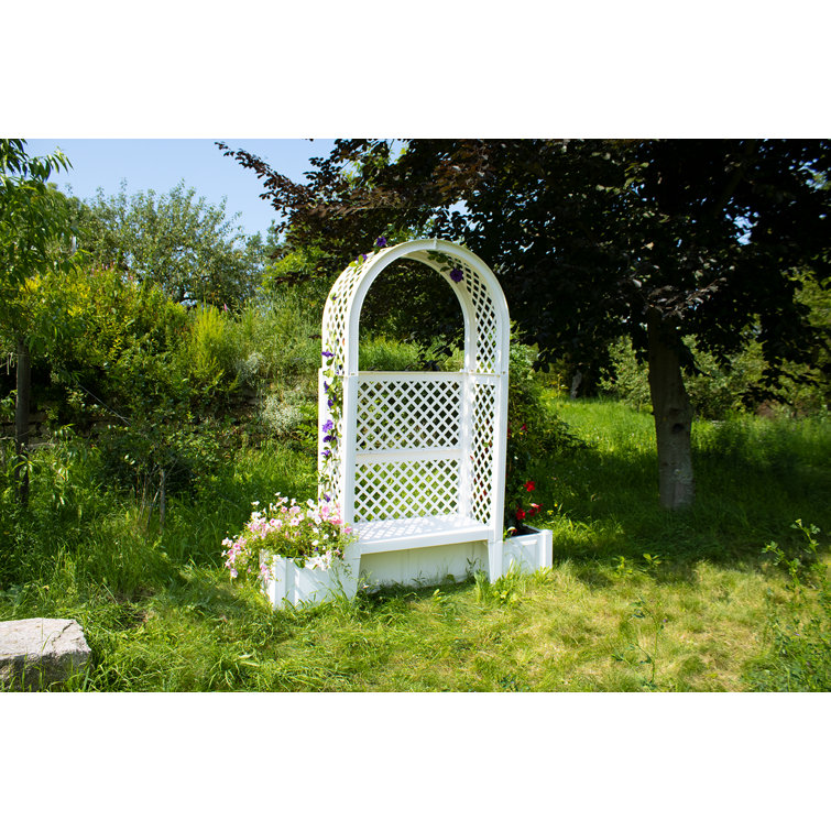 Dakota Fields Arnis Plastic Planter Bench | Wayfair.co.uk