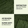 Superior Boho Knit Jacquard Fleece Plush Blanket Medium Weight Fluffy ...