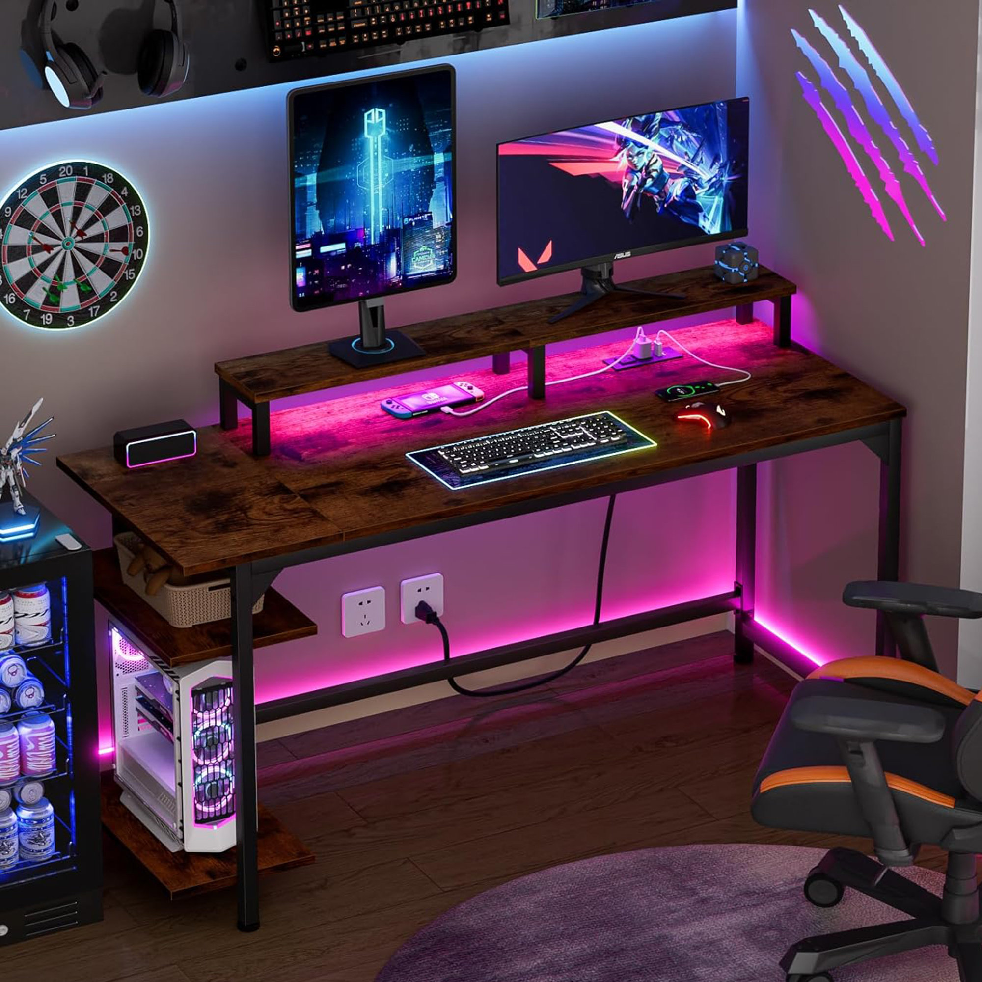17 Stories Sular 55.11'' W Rectangular Computer Desk | Wayfair