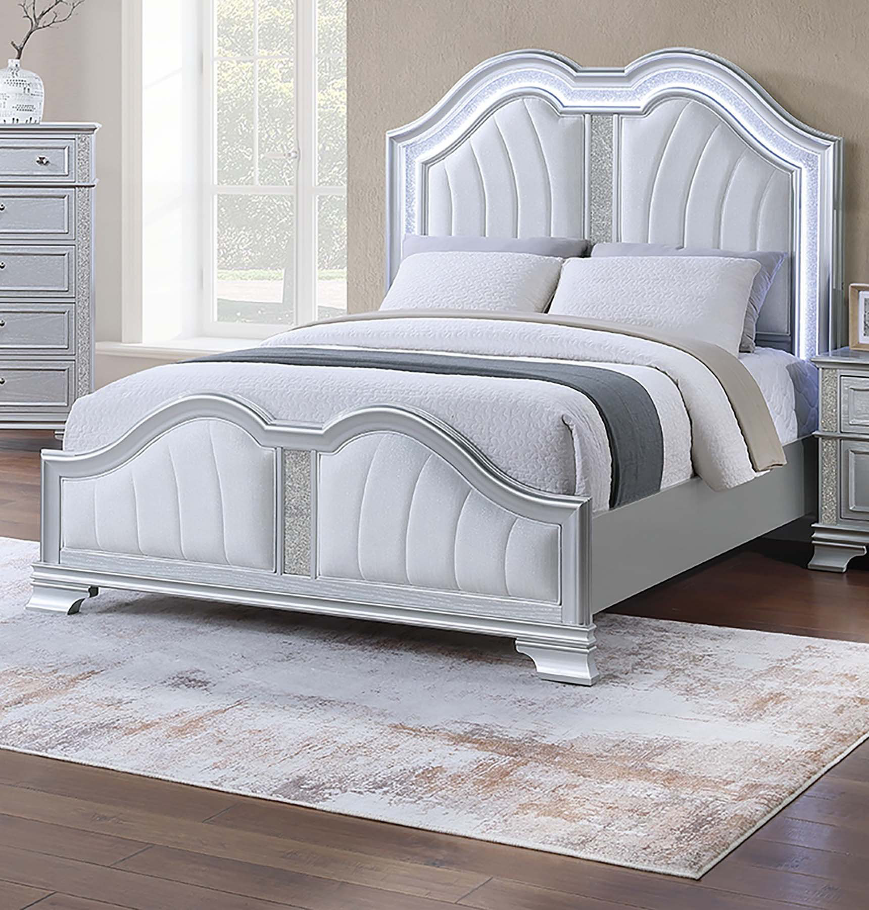Latitude Run® Unique Contemporary Queen Bed with Stylish Design for ...