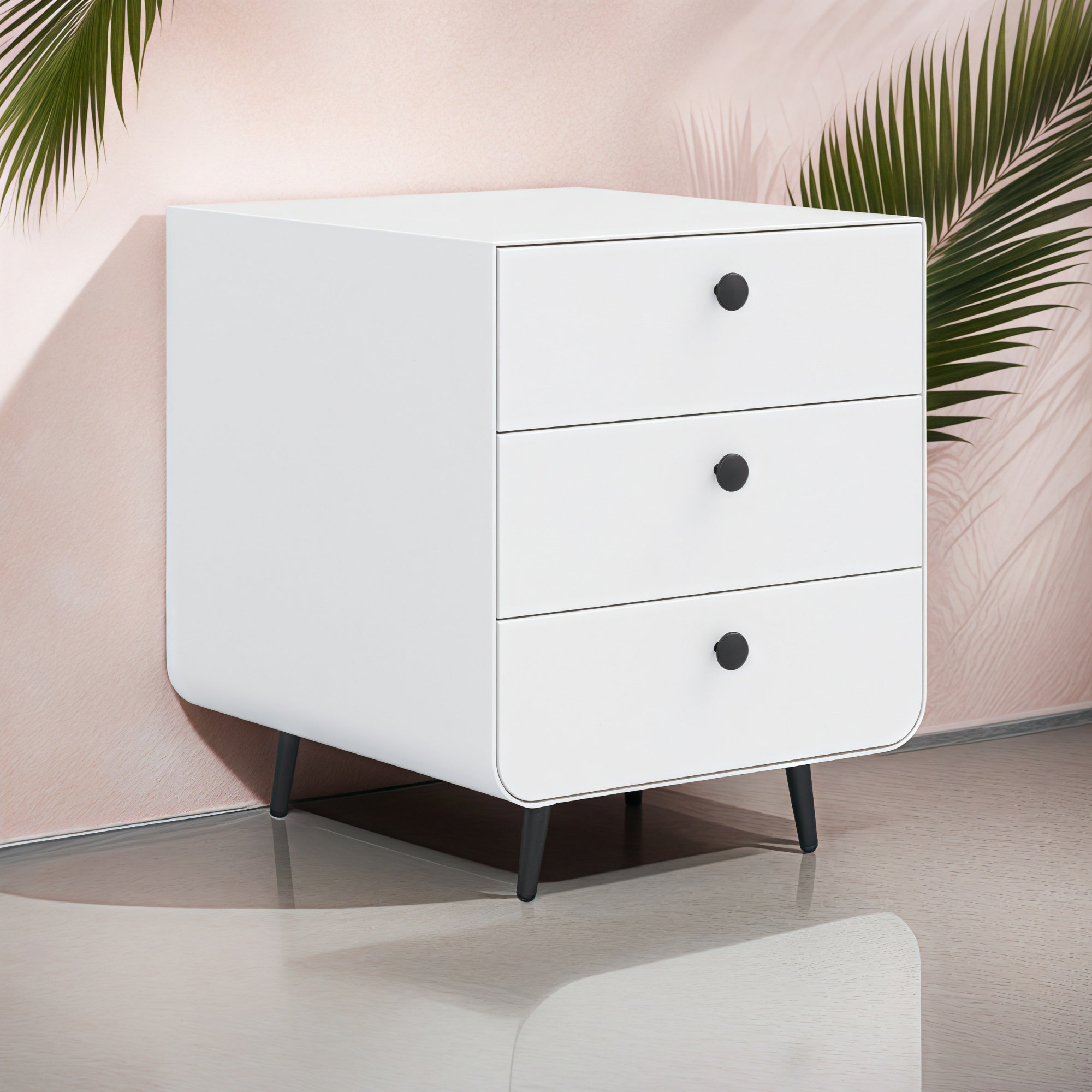 George Oliver Austin Nightstand with 3 Drawers - Wayfair Canada