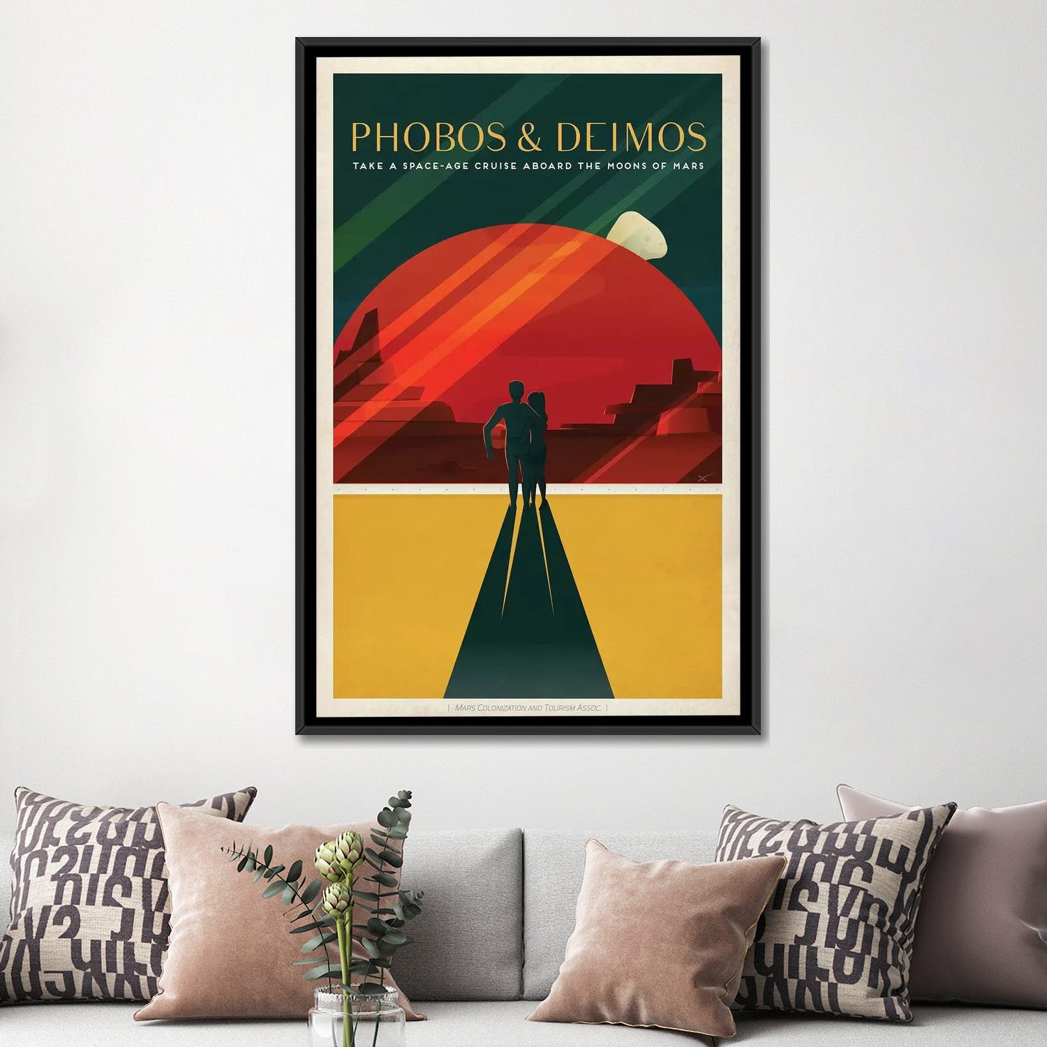 East Urban Home " Phobos & Deimos Space Travel Poster " by SpaceX | Wayfair