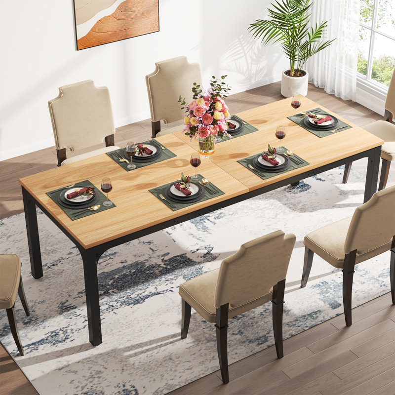 Ebern Designs Frodeen Rectangular Large Long Dining Table | Wayfair