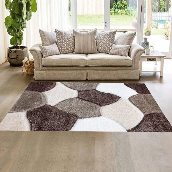 Metro Lane Extra Large Thick Shaggy Rug Soft Living Room Bedroom Carpet ...